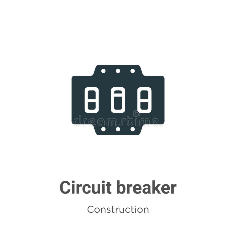 Circuit Breaker Switch Filled Outline Icon Stock Vector - Illustration ... Circuit Breaker Switch Filled Outline Icon Stock Vector - Illustration ...