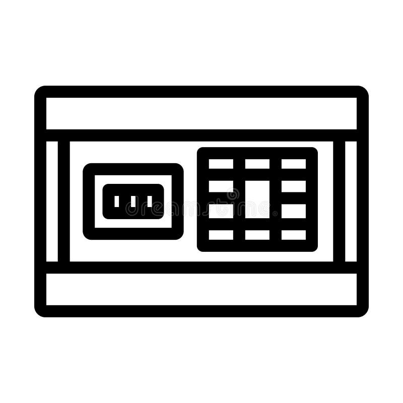 Circuit Breakers Box Icon stock vector. Illustration of breaker - 220774757