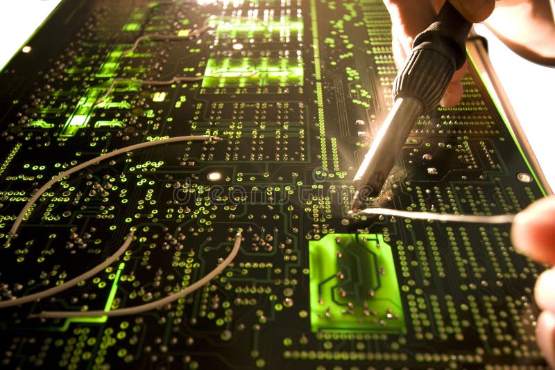Circuit Card Repair stock image. Image of connect, circuit - 4210193