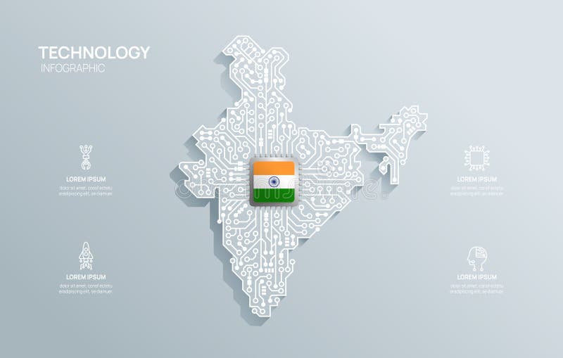Circuit Chip Board Semiconductor Technology Infographic. Infograph ...
