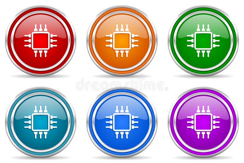 Silver microprocessor stock photo. Image of small, board - 12863628