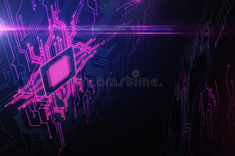 Circuit chip texture stock illustration. Illustration of computing ...