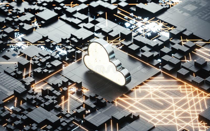 Circuit and Cloud Computing, Subject of Science and Technology, 3d ...