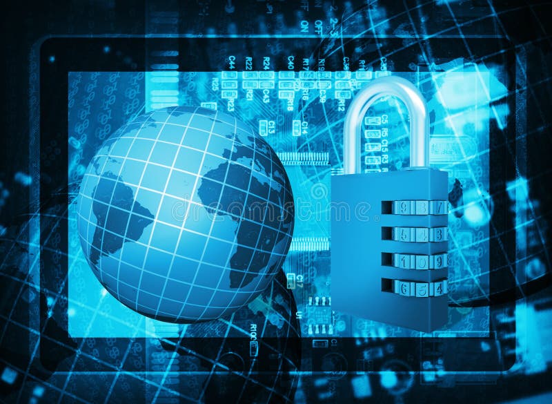 Security Background stock illustration. Illustration of electronic ...