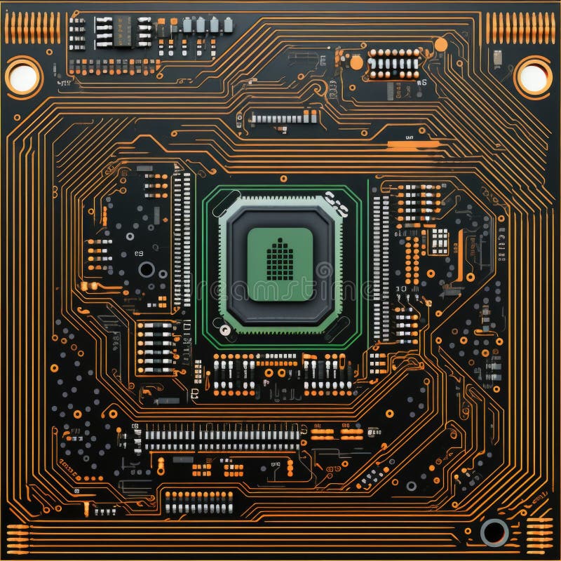 Circuit with Computer Information Processor, Mind of a Computer ...