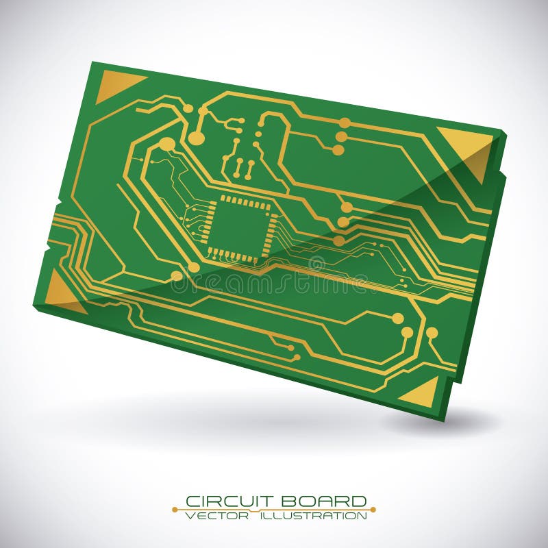 Circuit design stock vector. Illustration of square, chip - 44958355