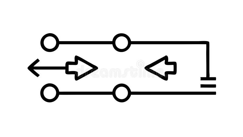 Circuit Diagram Logic Gate or Flowchart Element, Vector Design ...