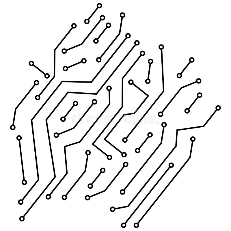 Circuit Electronic Pattern Background Stock Vector - Illustration of ...