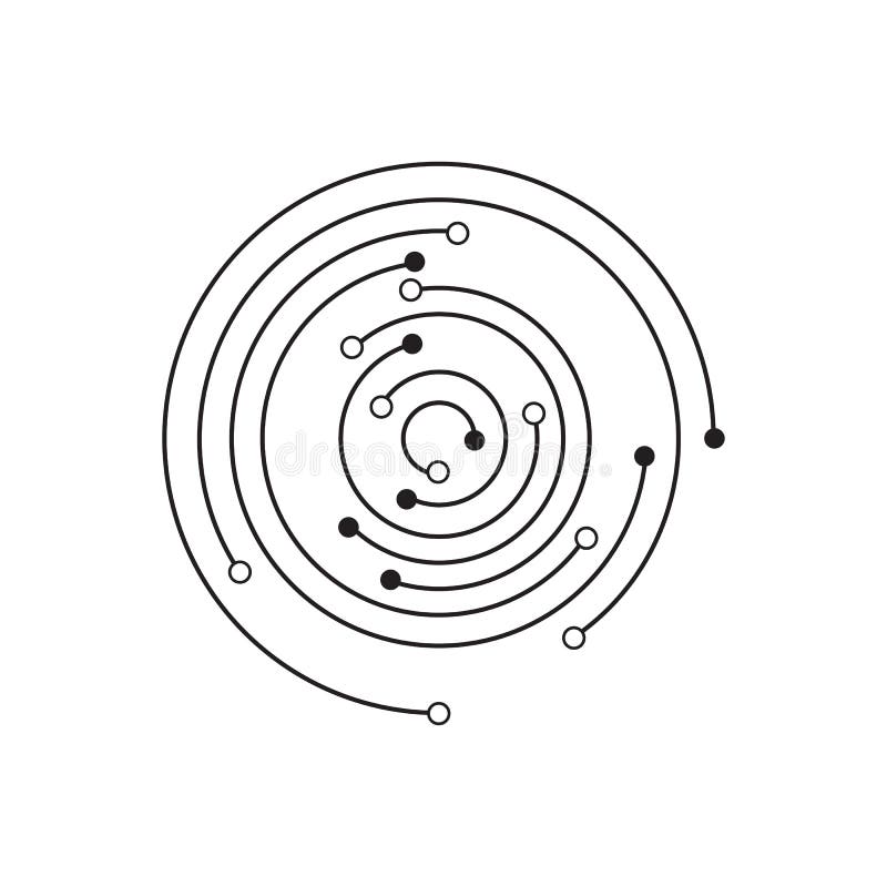 Circuit Electronic Pattern Logo Design Illustration Template Stock ...