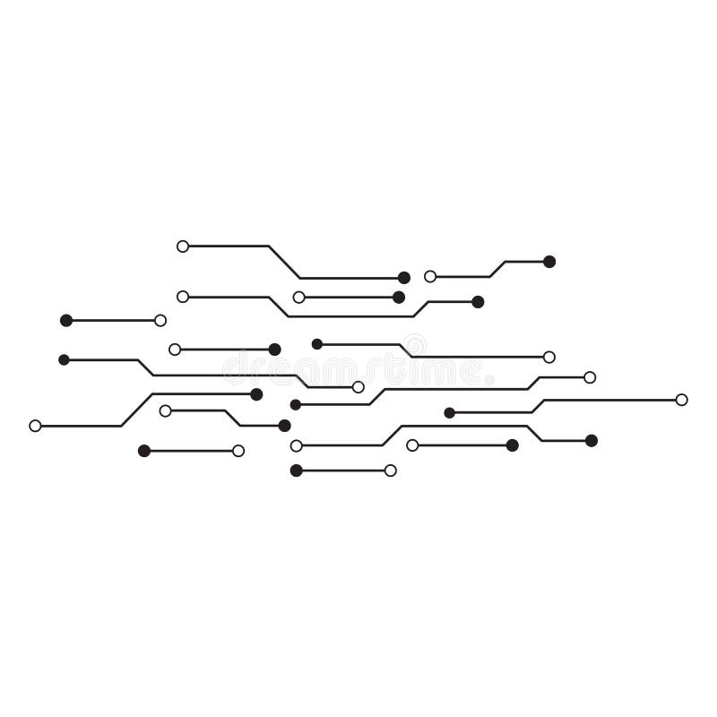 Circuit Electronic Pattern Logo Design Illustration Template Stock ...