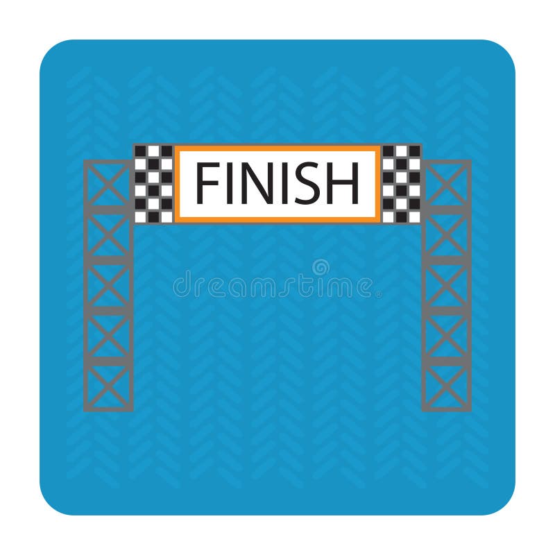 Circuit Finish Line. Vector Illustration Decorative Design Stock Vector ...