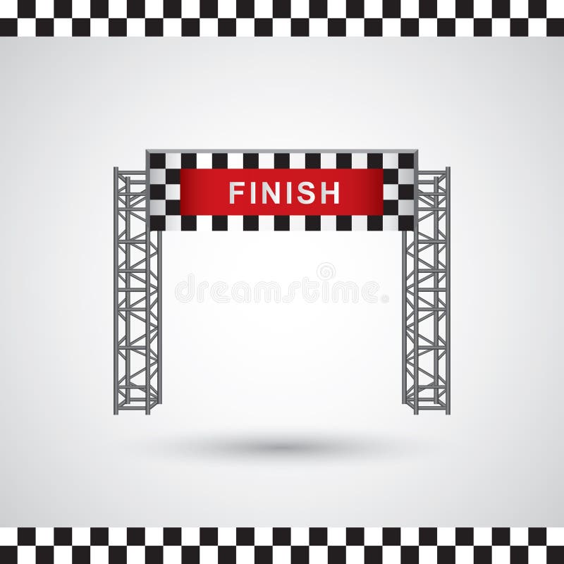 Circuit Finish Line. Vector Illustration Decorative Design Stock Vector ...
