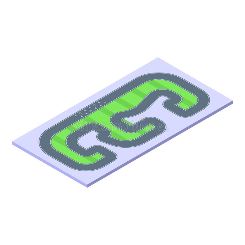Circuit Icon Isometric Vector. Car Racetrack Stock Vector ...