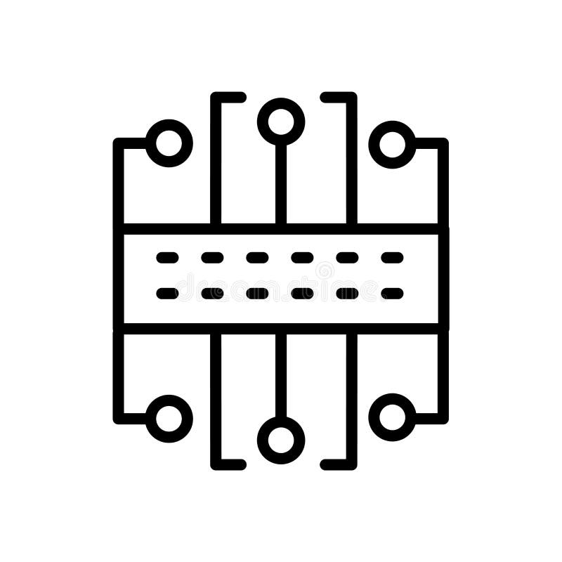 Circuit Icon Vector Isolated on White Background, Circuit Sign , Linear ...