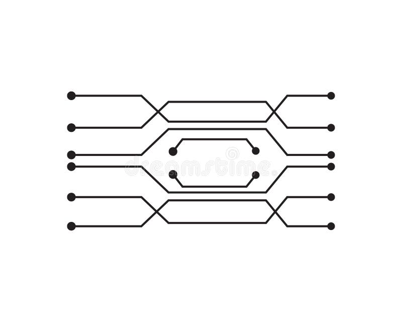 Circuit Illustration Design Vector Symbol Stock Vector - Illustration ...