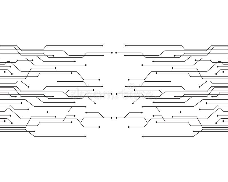 Circuit Illustration Design Vector Symbol Technology Stock Vector ...