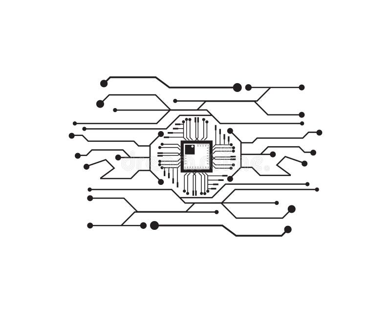 Circuit Illustration Vector Design Stock Illustration - Illustration of ...