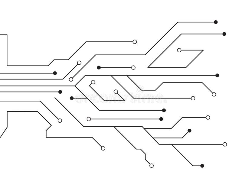 Circuit Illustration Vector Template Stock Vector - Illustration of ...