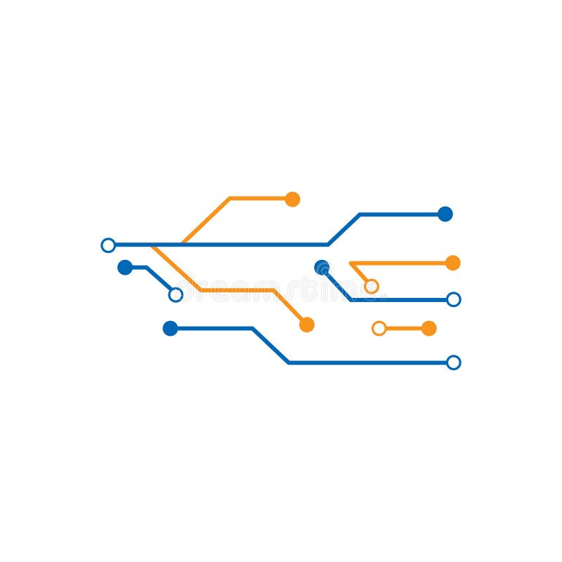 Circuit logo stock vector. Illustration of vector, modern - 331040688