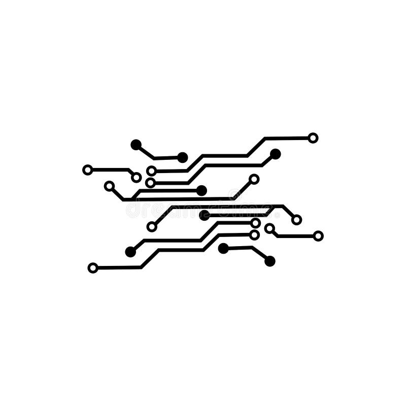 Circuit Logo Template Vector Stock Illustration - Illustration of ...