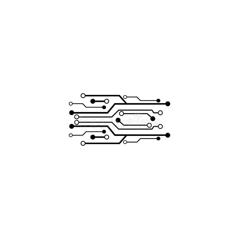Circuit Logo Template Vector Stock Illustration - Illustration of ...