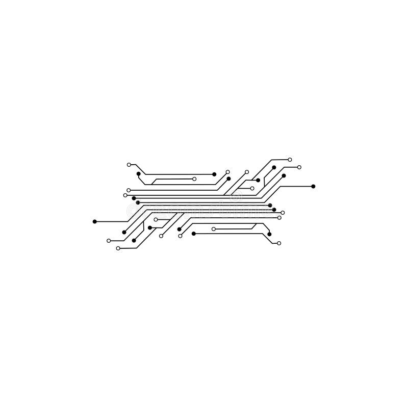 Circuit Logo Template Vector Stock Illustration - Illustration of tech ...