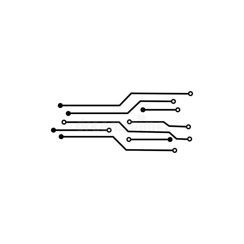 Circuit Logo Template Vector Stock Illustration - Illustration of ...