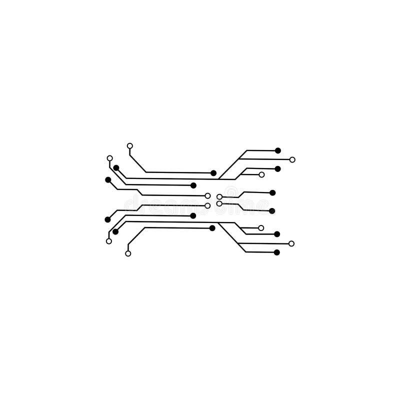 Circuit Logo Template Vector Stock Vector - Illustration of modern ...