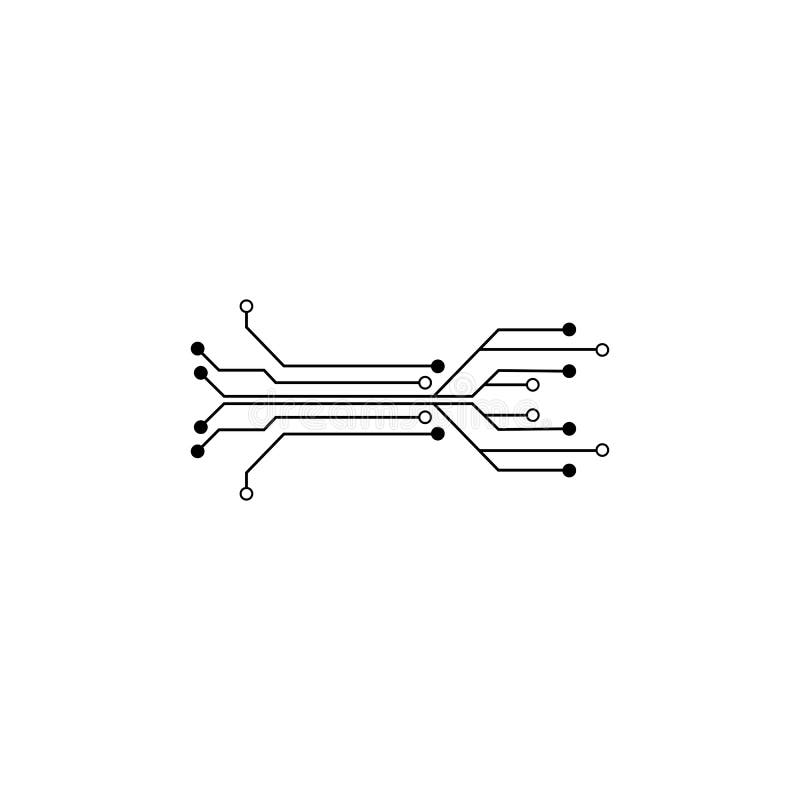 Circuit Logo Template Vector Stock Vector - Illustration of digital ...