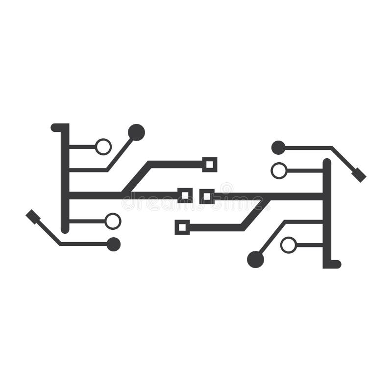 Circuit Logo Template Vector Stock Vector - Illustration of electricity ...