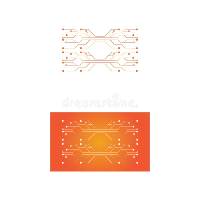 Circuit Logo Template Vector Stock Vector - Illustration of logo ...