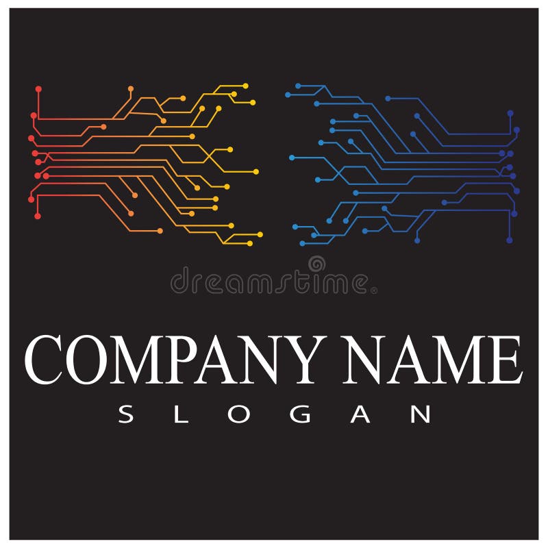 Circuit Logo Template Vector Illustration Icon Design Stock Vector ...