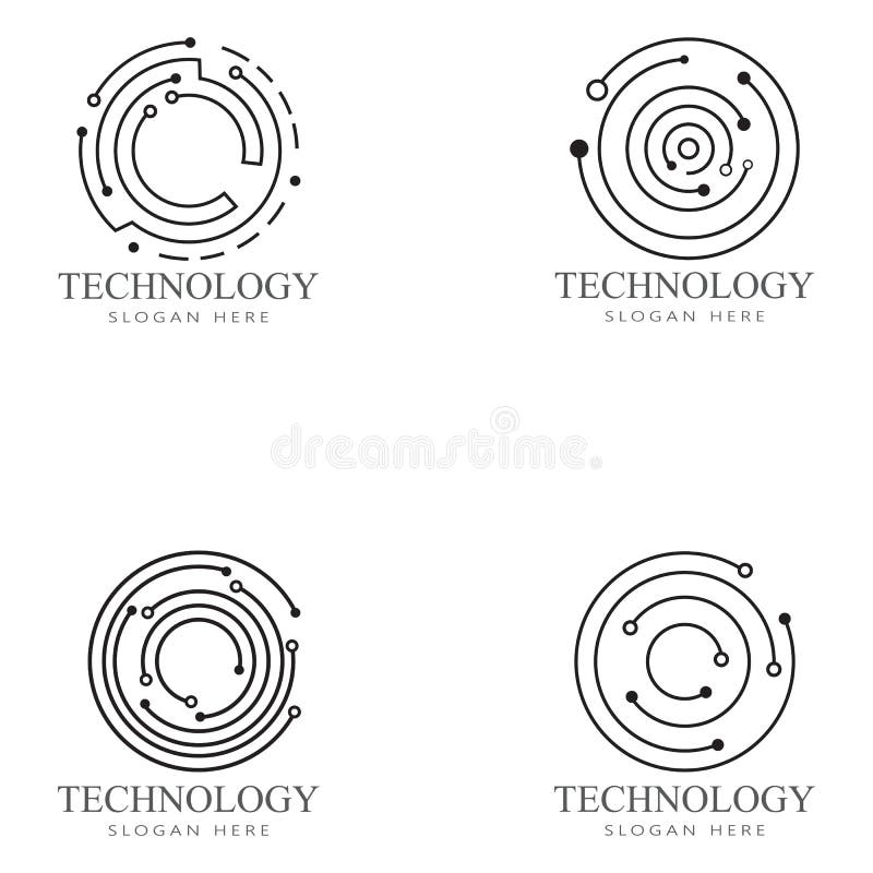 Circuit Logo Template Vector Illustration Icon Design Stock Vector ...