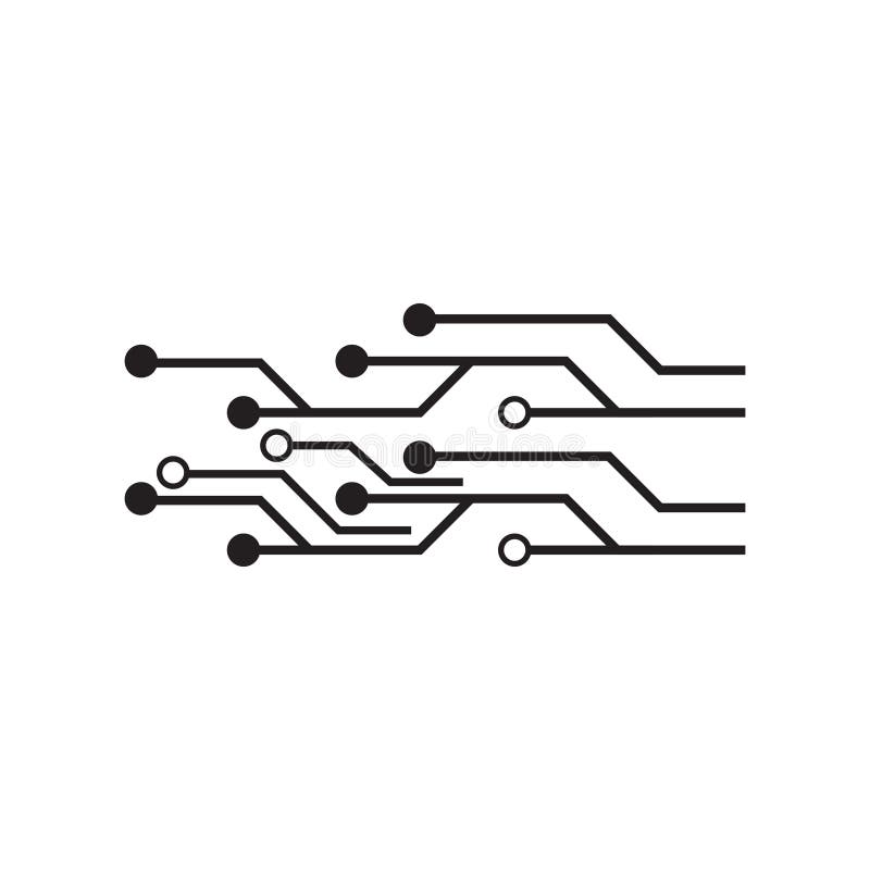 Circuit Logo Vector Element Symbol and Design Stock Vector ...