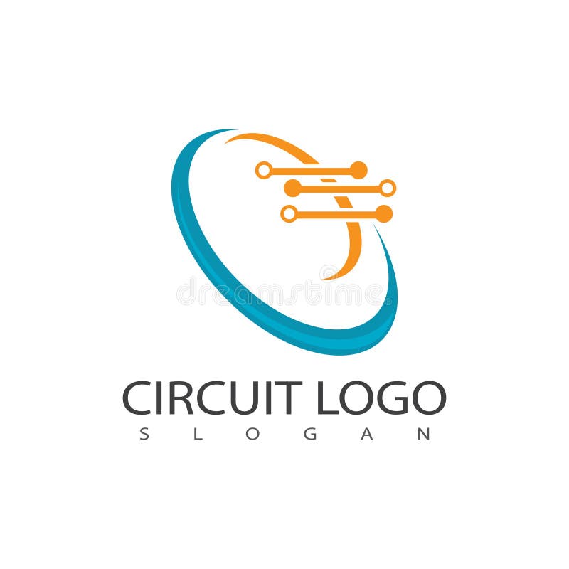 Circuit Logo Vector Element Symbol and Design Stock Vector ...