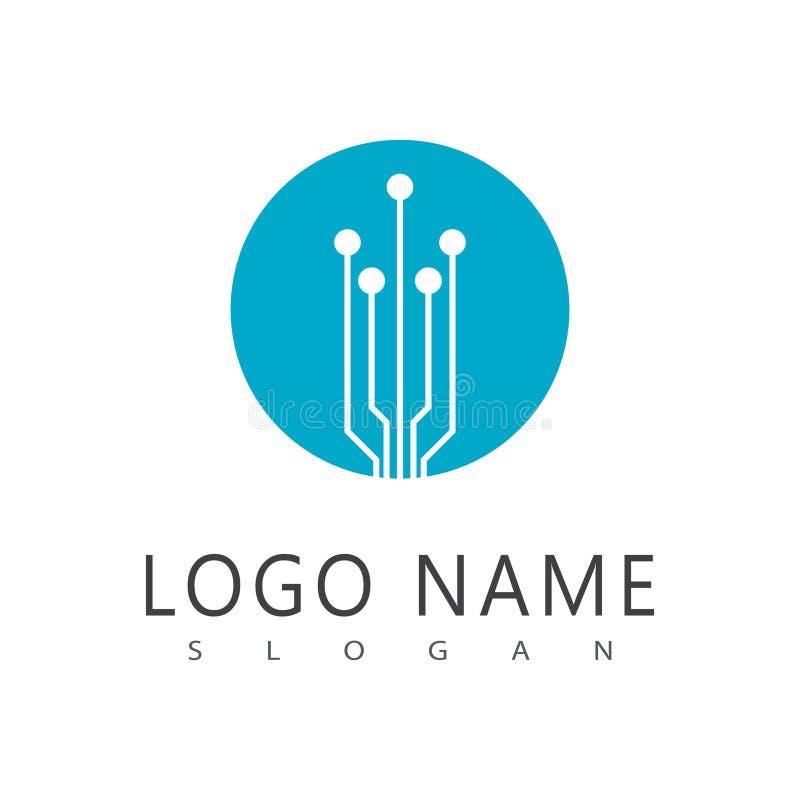 Circuit Logo Vector Element Symbol and Design Stock Vector ...