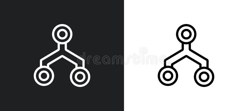 Circuit Outline Icon in White and Black Colors. Circuit Flat Vector ...
