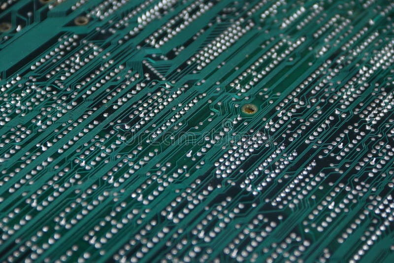 Circuit of a Printer Motherboard Stock Photo - Image of green, design ...