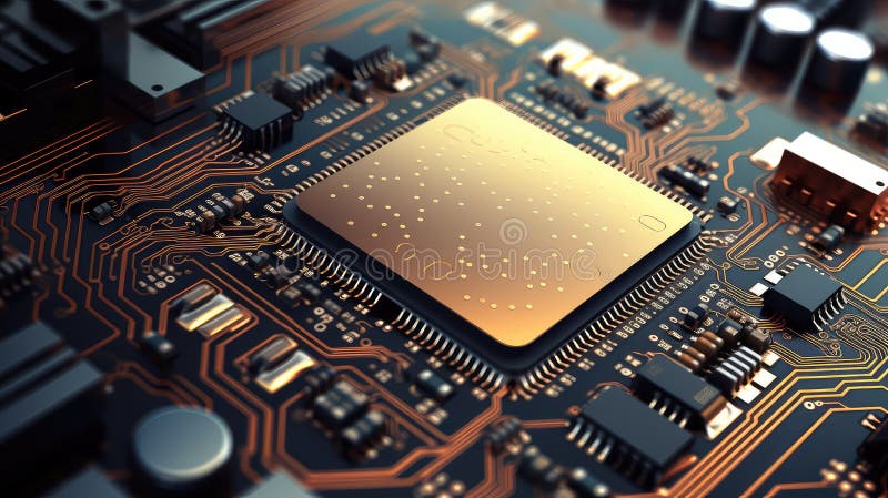 Microchip and Transistor Innovation Wafer Semiconductor Manufacturing ...