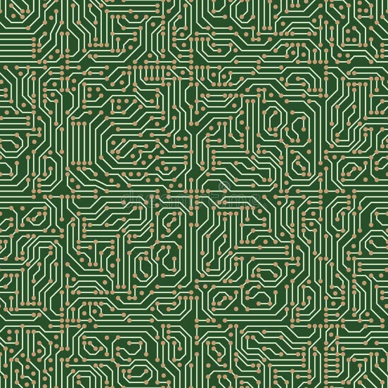 Electronic Seamless Texture Stock Vector - Illustration of black ...