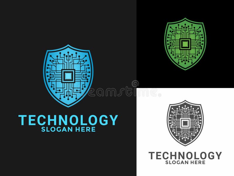 Circuit Shield Technology Logo Vector, Modern Tech Digital Logo Design ...