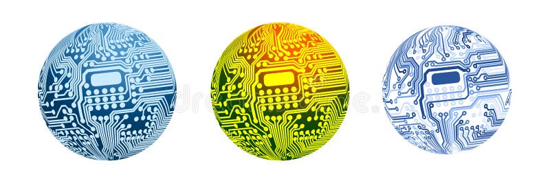 Spherical Circuit stock photo. Image of technology, macro - 90858