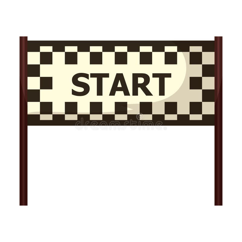 Circuit Start Line. Vector Illustration Decorative Design Stock Vector ...