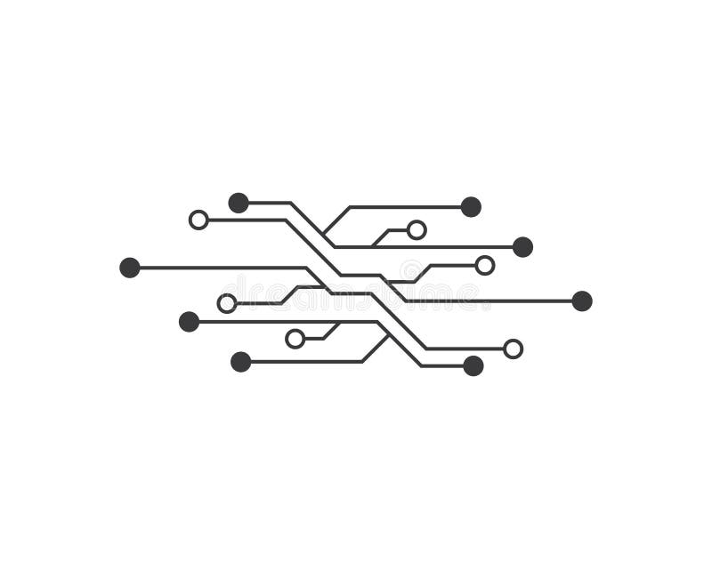 Circuit Symbol Illustration Stock Vector - Illustration of modern ...