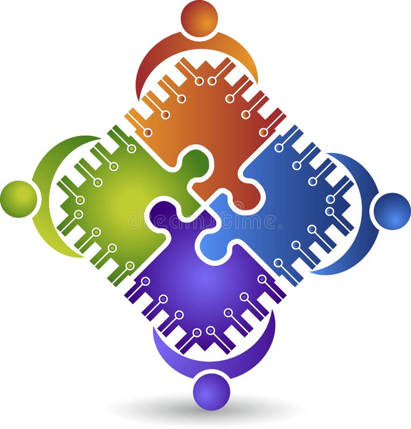 Teamwork logo stock vector. Illustration of curved, artistry - 22214234