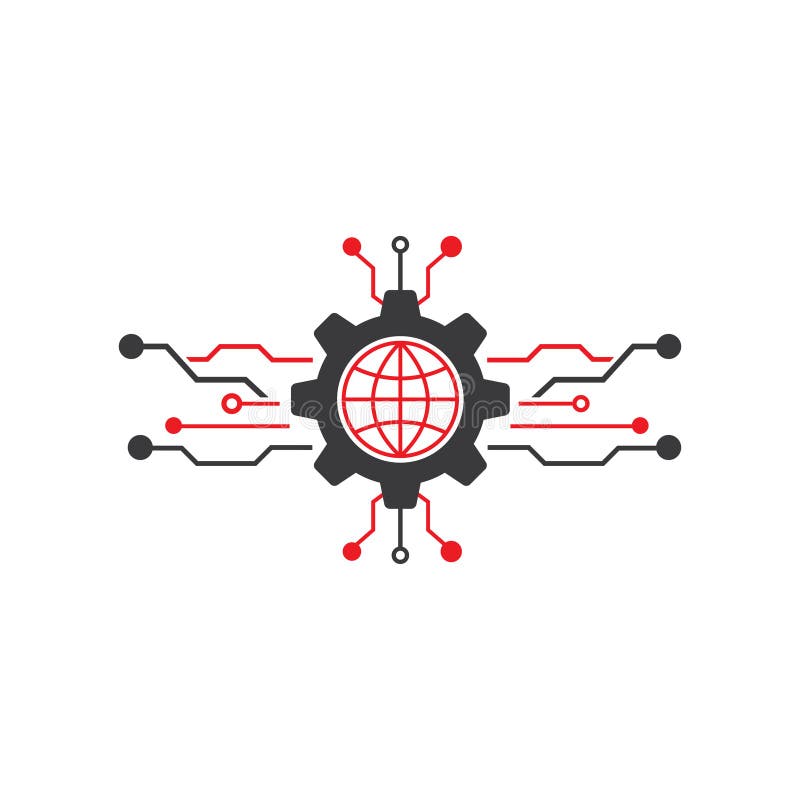 Circuit tech stock vector. Illustration of system, vector - 329965891