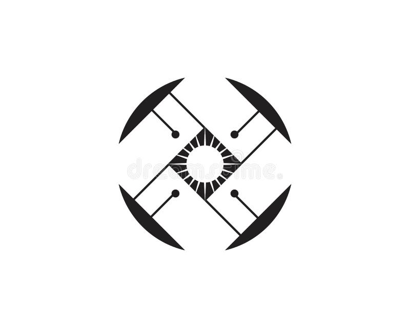 Circuit Techno Logo Vector Template Stock Vector - Illustration of ...