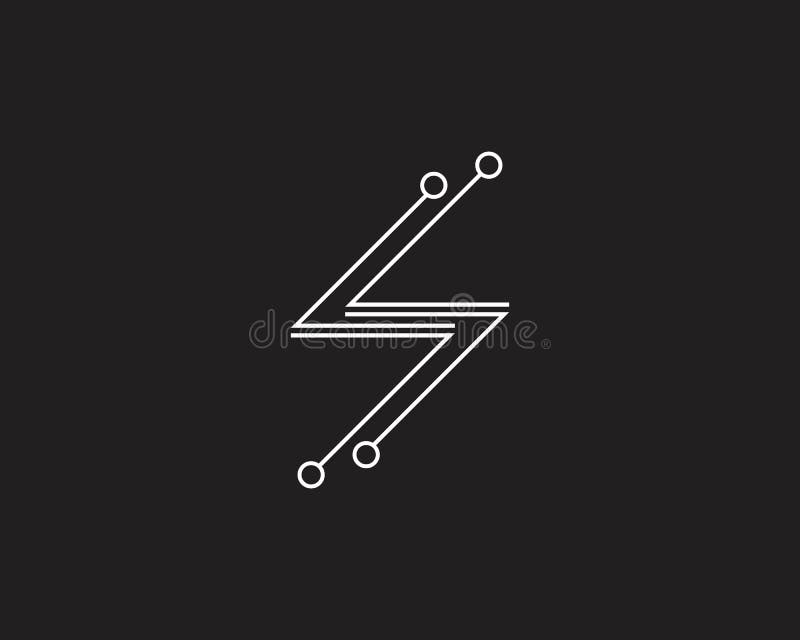 Circuit Techno Logo Vector Template Stock Vector - Illustration of ...