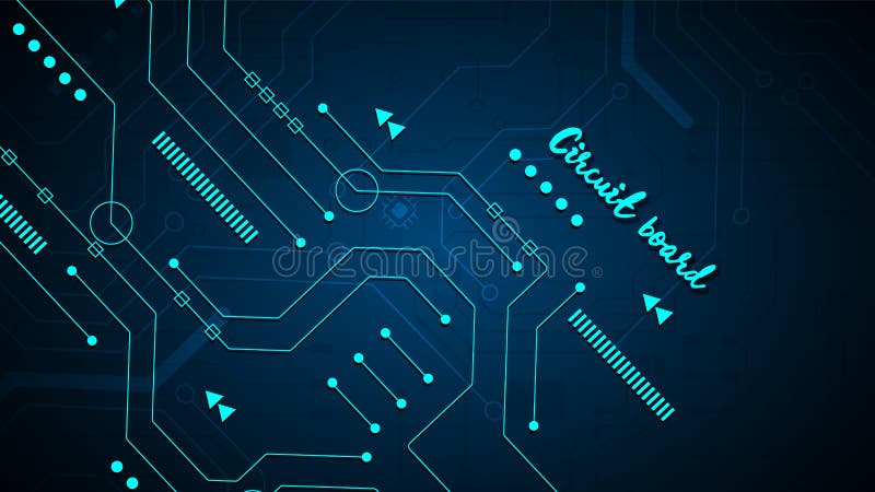 Circuit Technology Background Stock Vector - Illustration of graphic ...