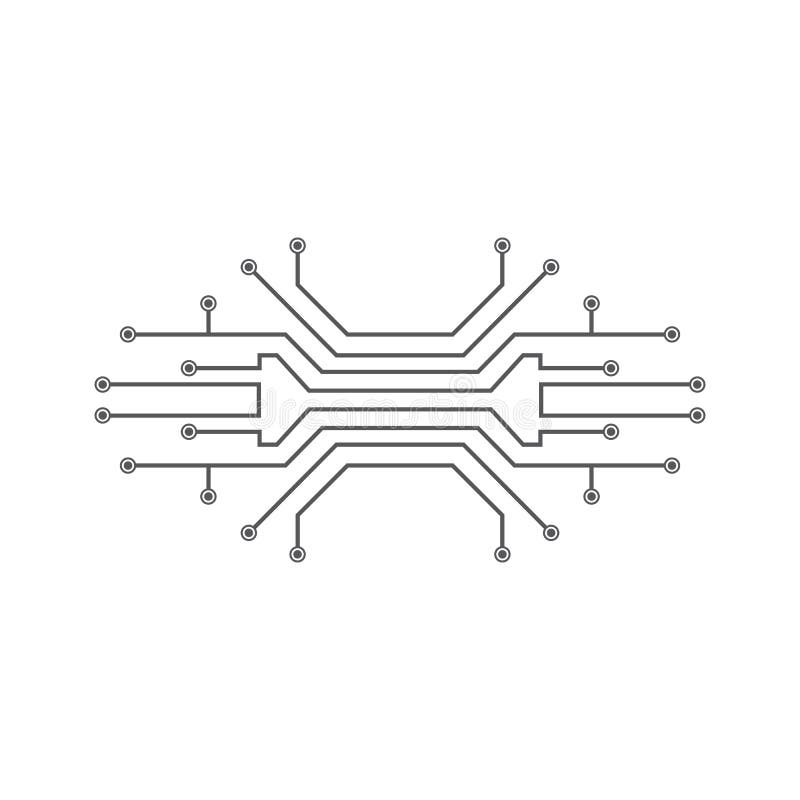 Circuit Technology Ilustration Vector Stock Vector - Illustration of ...